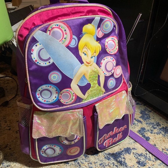 Disney | Accessories | Disney Fairies Tinkerbell Backpack 6 Shaped With ...